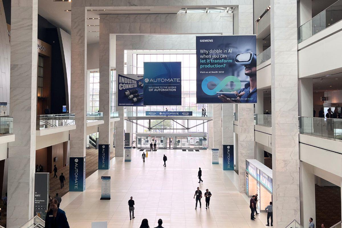 【Exhibition Design】 Automate 2025 USA – Grand Ceiling Design Showcased ...