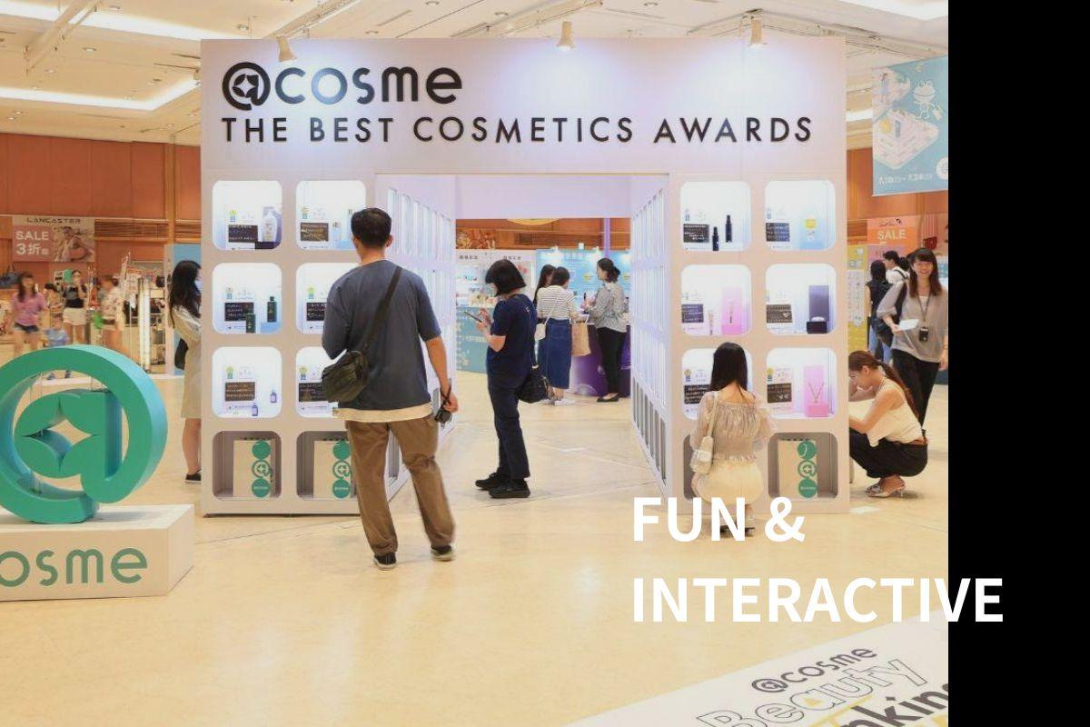 【Commercial Space Design】@cosme Pop-up Store – Fun and Interactive "Beauty Ranking Tour" with ...